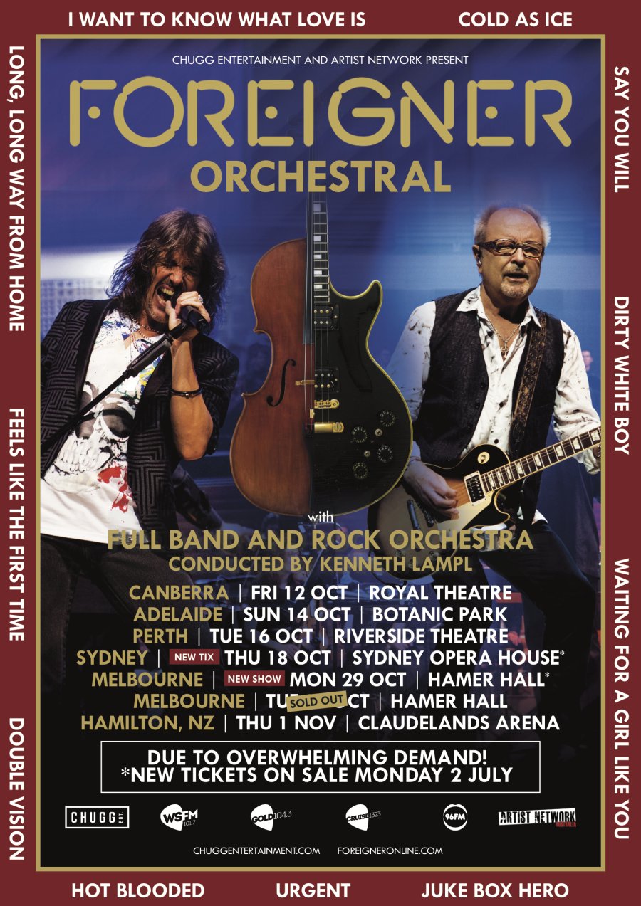 Foreigner add second & final Melbourne show to upcoming Australia tour ...