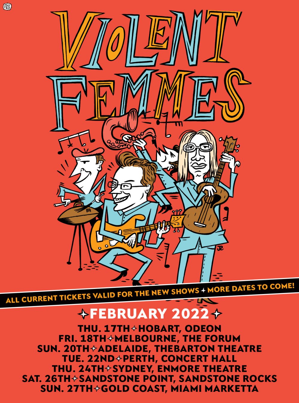 TOUR NEWS: Violent Femmes reschedule Australia tour to February 2021 ...