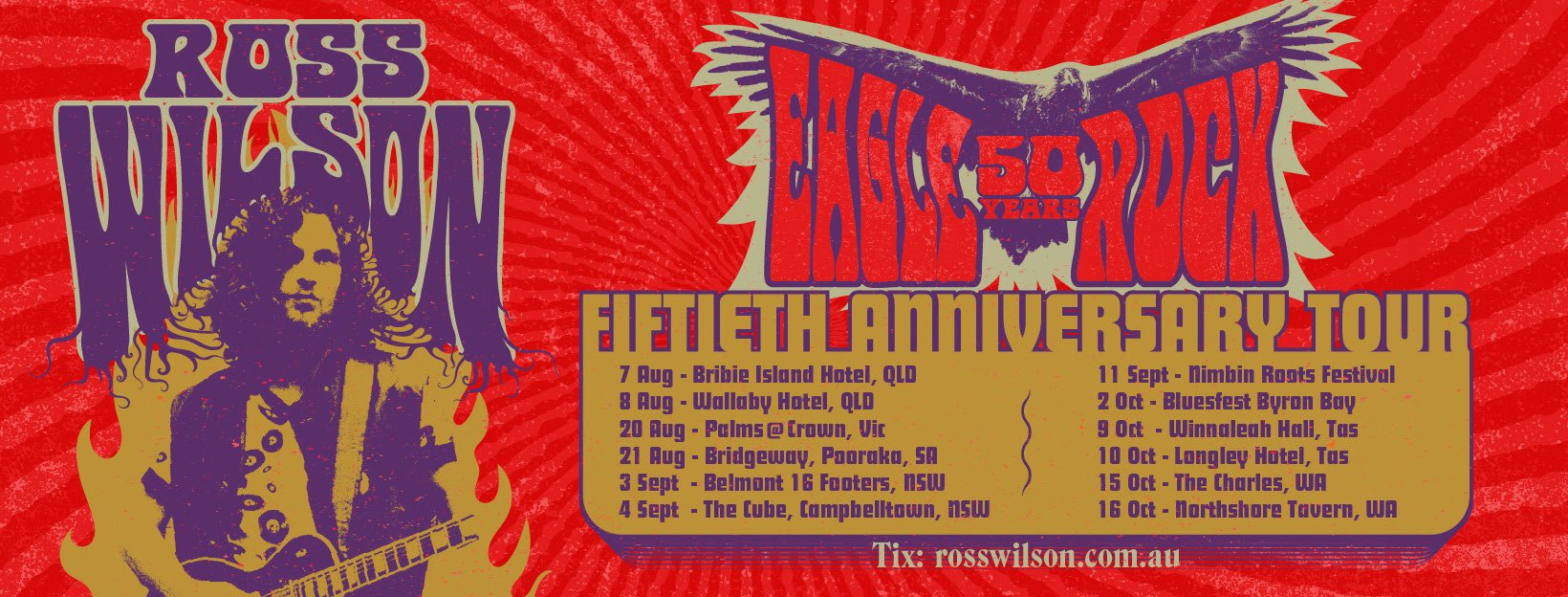TOUR NEWS: Ross Wilson adds more Eagle Rock 50th shows - The Rockpit