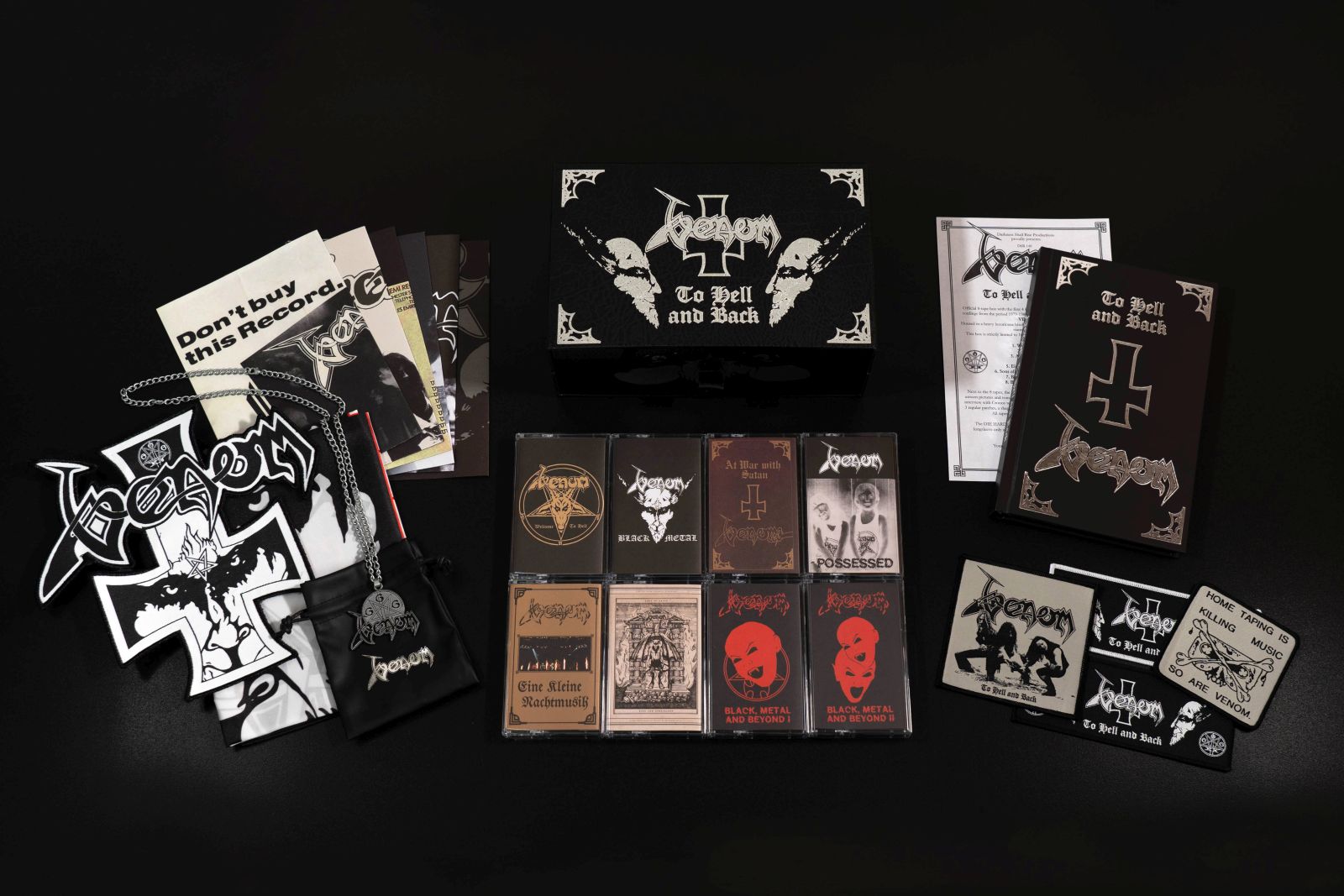 Legendary band VENOM released tape box with first albums, and many ...