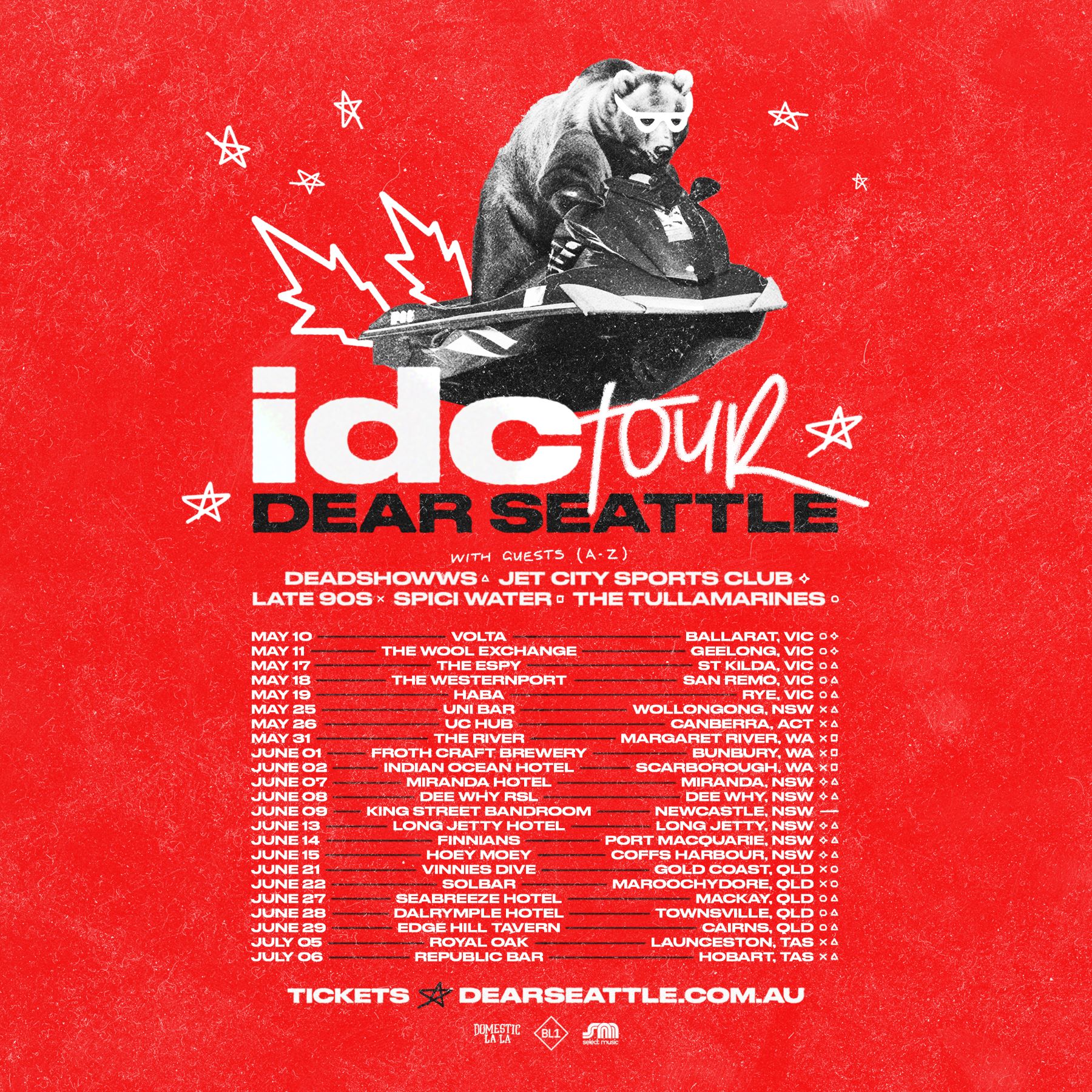 DEAR SEATTLE Announce 2024 Regional Tour - The Rockpit