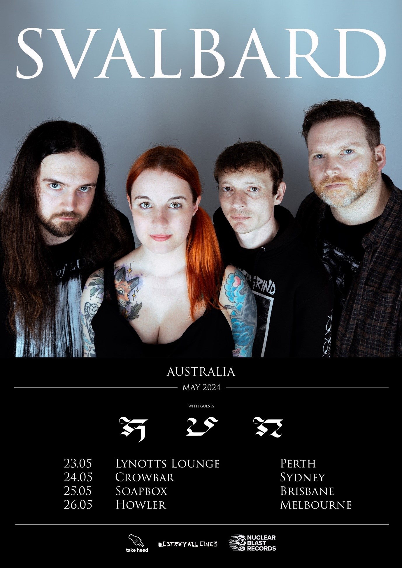 SVALBARD Announce May 2024 Australian Tour with special guests RUN ...