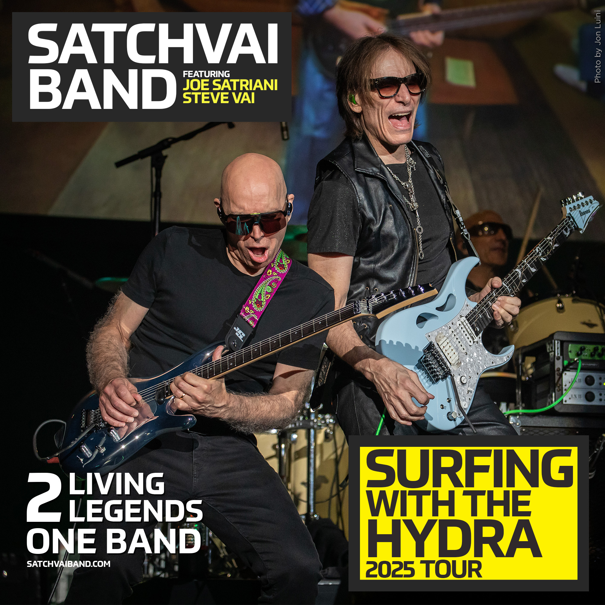 Joe Satriani & Steve Vai form SATCH VAI BAND and announce "Surfing With ...