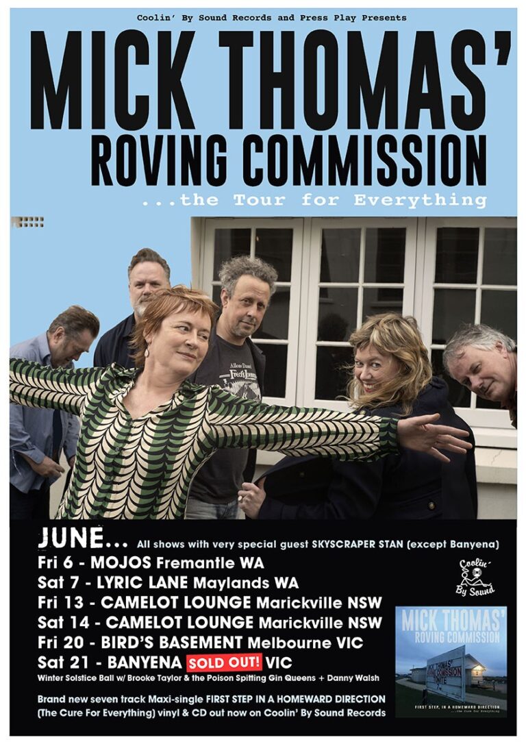 MICK THOMAS Announces New EP and Tour With ROVING COMMISSION - The Rockpit