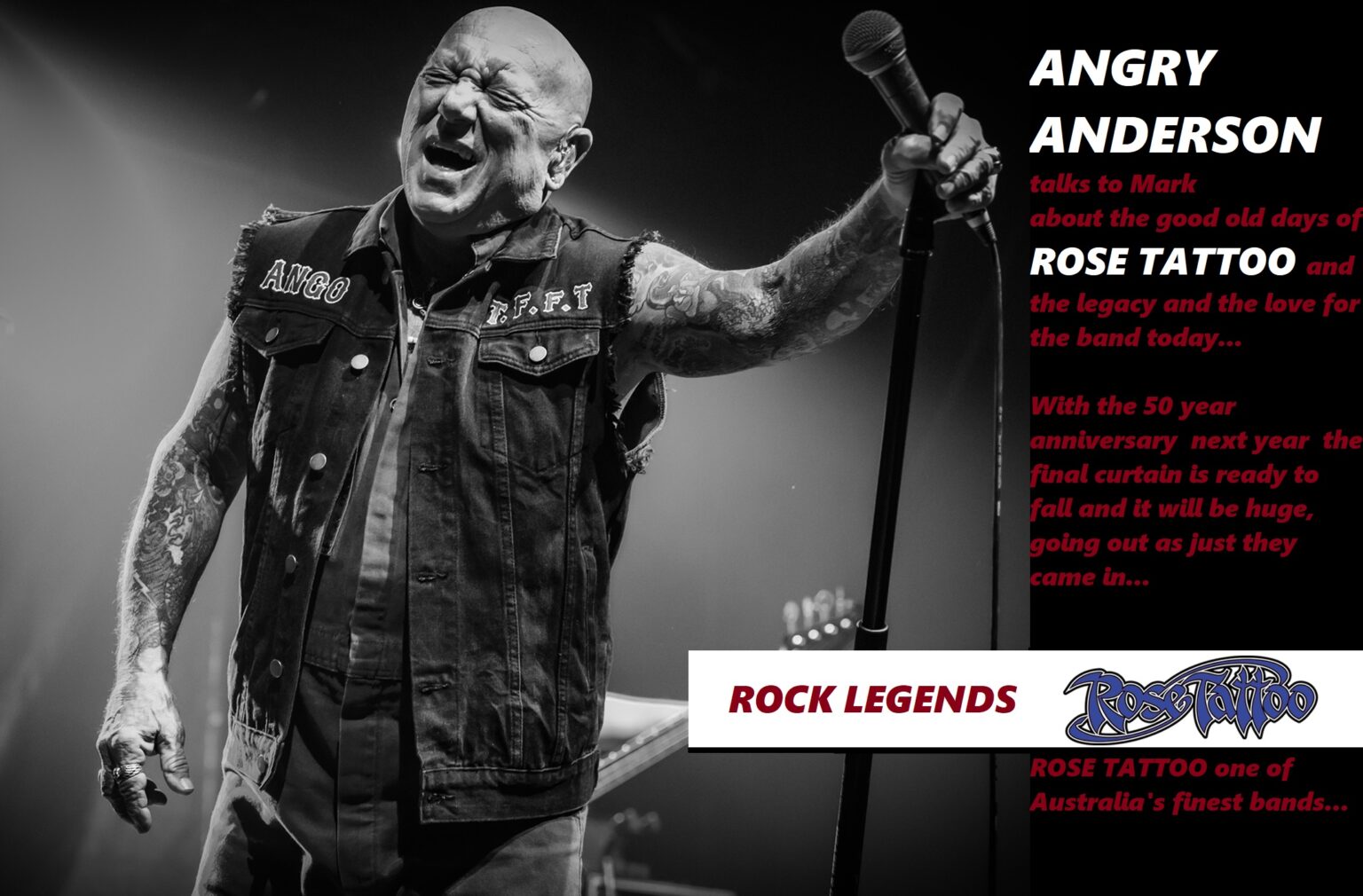 INTERVIEW: ROSE TATTOO's Angry Anderson talks about the end of an era ...