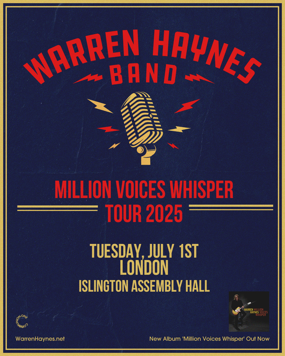 WARREN HAYES BAND Announce Rare UK Concert at London Islington Assembly ...