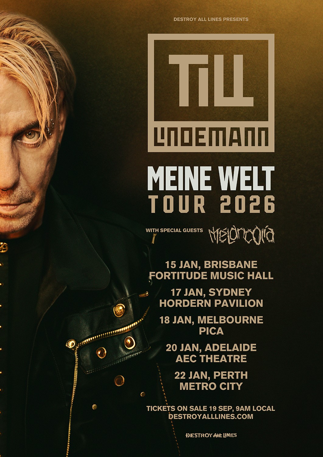 TILL LINDEMANN Announces Australian Headline Tour 2026 With Special ...