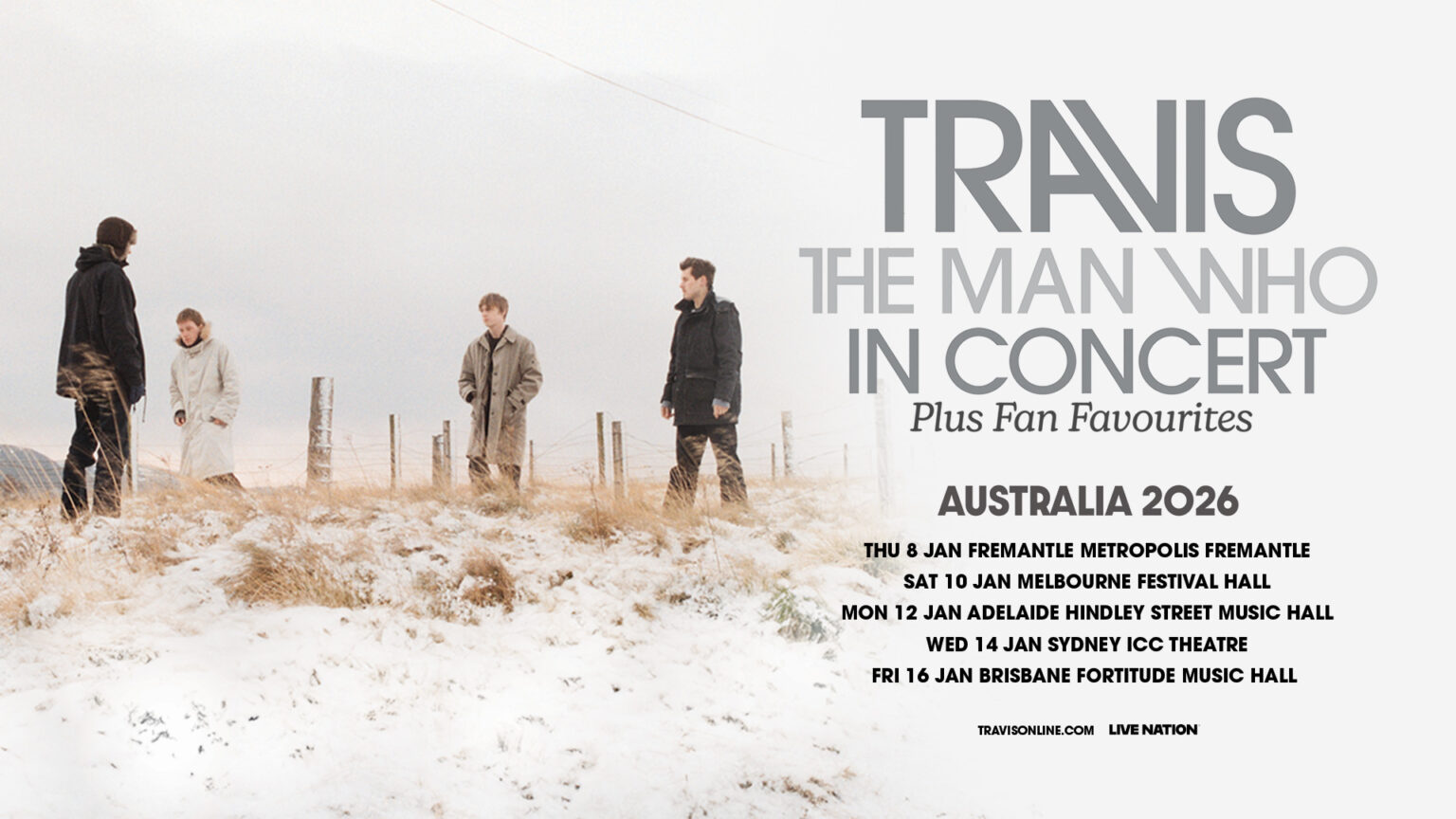 Scottish Alternative Rock Band TRAVIS Announces Return To Australia in ...