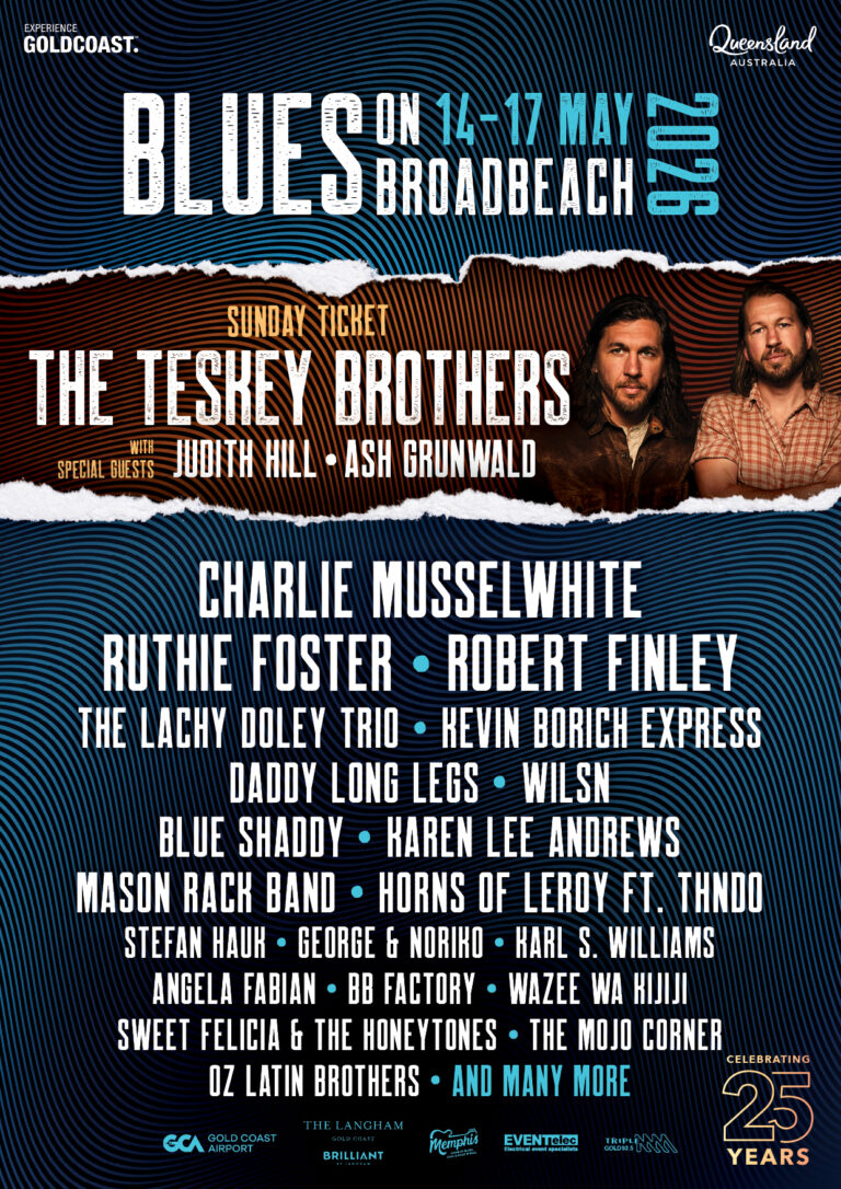 BLUES ON BROADBEACH Announces Huge Line-Up For 25th Anniversary - The ...