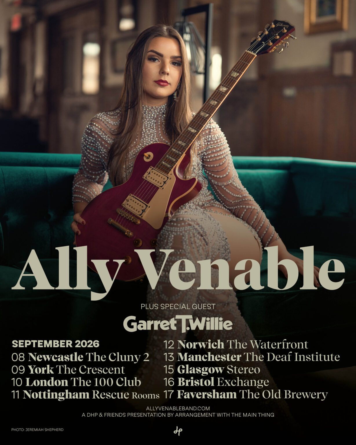 ALLY VENABLE Announces September 2026 UK Tour With Special Guest Garret ...